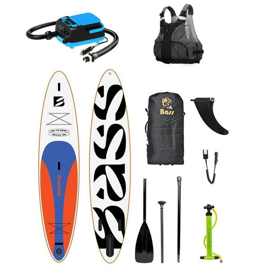 Kolekcja Deska SUP Bass Touring 12 + Wiosło + Kamizelka + Pompka ...